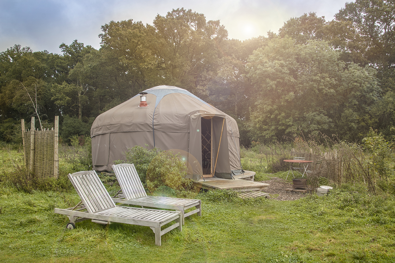 Luxury yurts to book for your stay - Knepp Estate, West Sussex